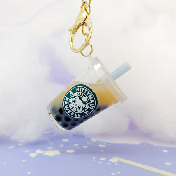 Kittynaut Pawfee Bubble Boba Tea Keychains - Version 2